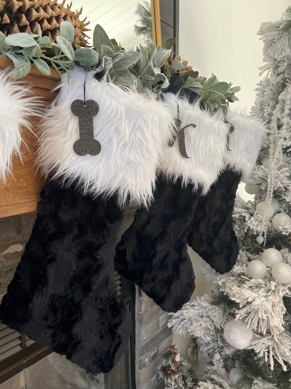 Black Christmas Stocking - Personalized – Baby Boo’s Designs